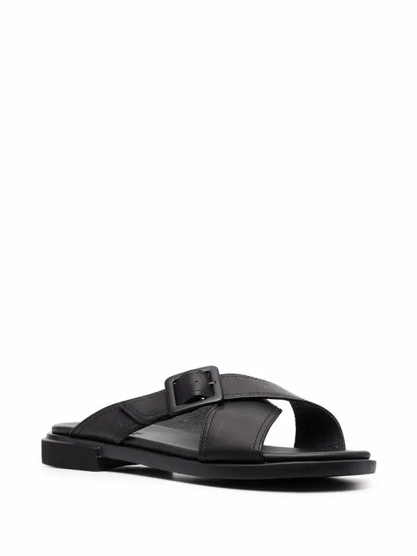 Camper Edy Leather Sandals - Black
