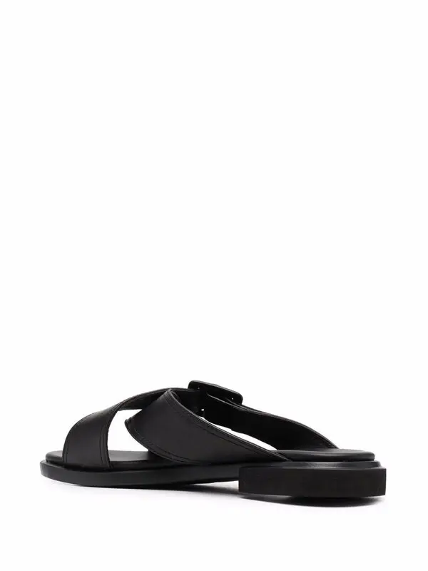 Camper Edy Leather Sandals - Black