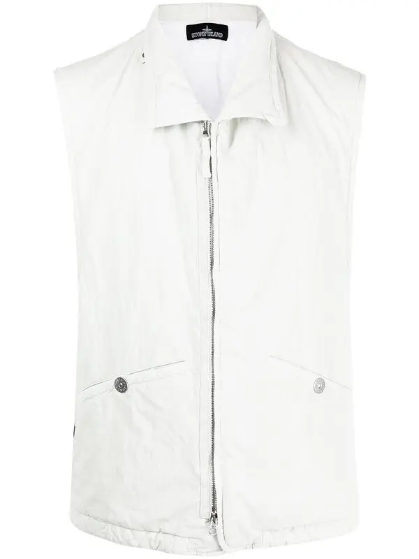 Stone Island Sleeveless Zip-up Gilet Jacket