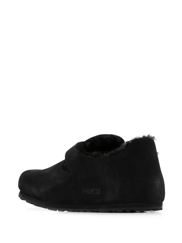 BIRKENSTOCK London Buckle-fastening Suede Slip-ons - Black