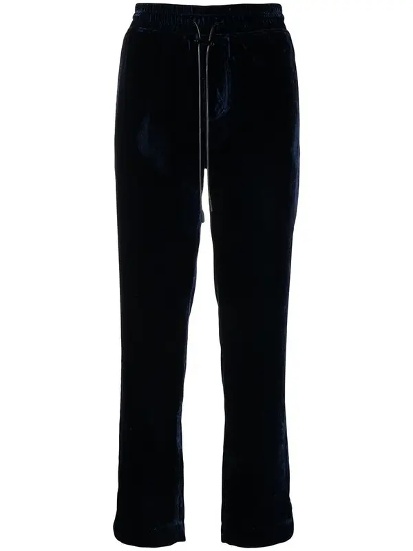 RtA Velvet-effect Pyjama Pants - Blue