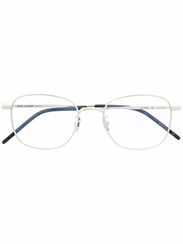 Saint Laurent Round-frame Eyeglasses - Silver
