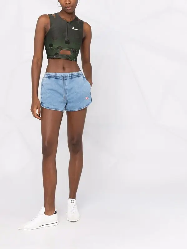 DIESEL® Logo Patch Drawstring Shorts