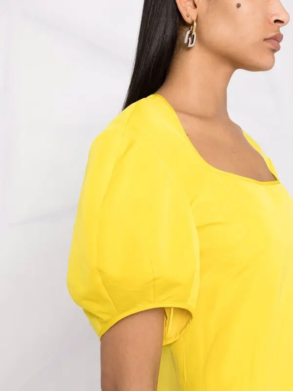 Stella McCartney Belted Puff-sleeve Dress