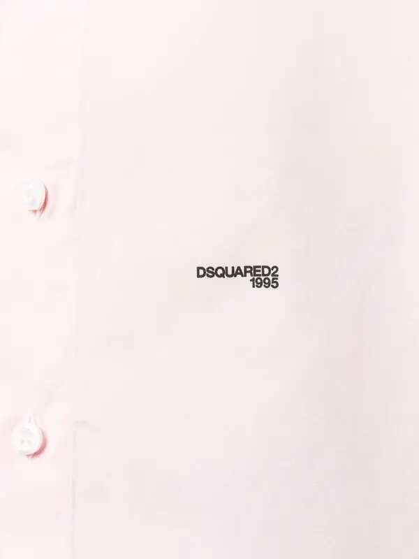 Dsquared2 Logo-print Long-sleeve Shirt - Pink