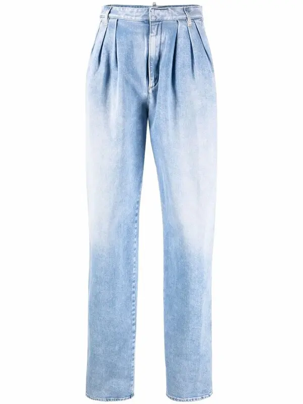 Dsquared2 High-waisted Straight Leg Jeans