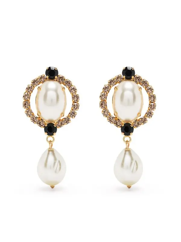 Erdem Loop Pearl Earrings