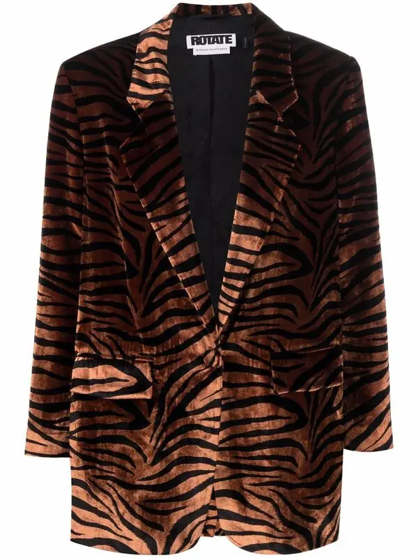Remain Birger Christensen Tiger Striped Blazer Jacket