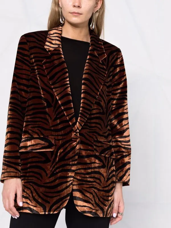 Remain Birger Christensen Tiger Striped Blazer Jacket