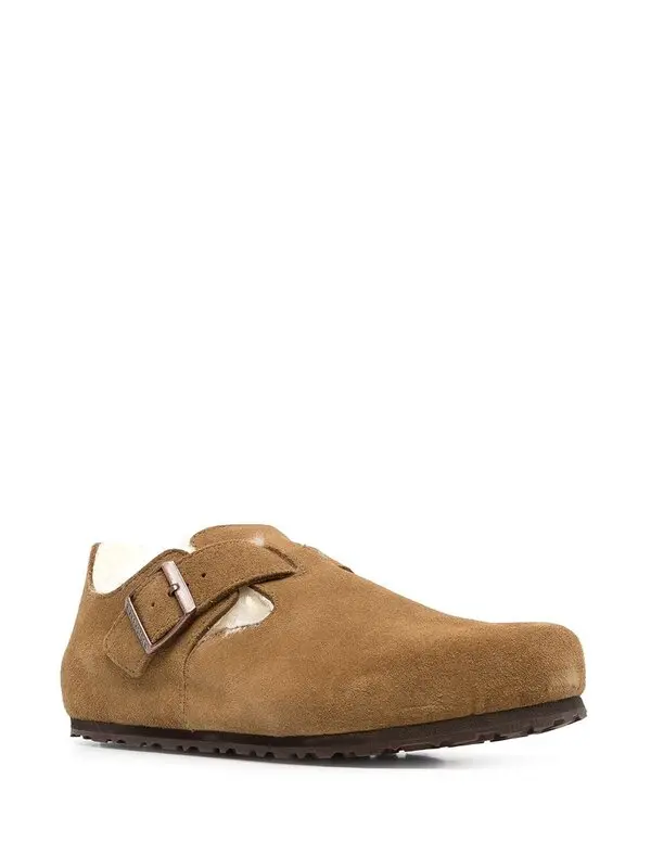 BIRKENSTOCK London Shearling-trimmed Slippers