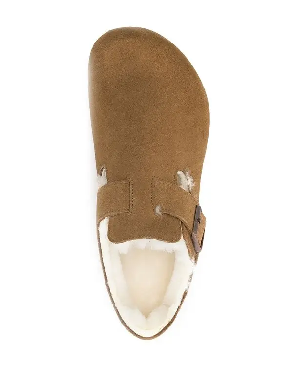 BIRKENSTOCK London Shearling-trimmed Slippers