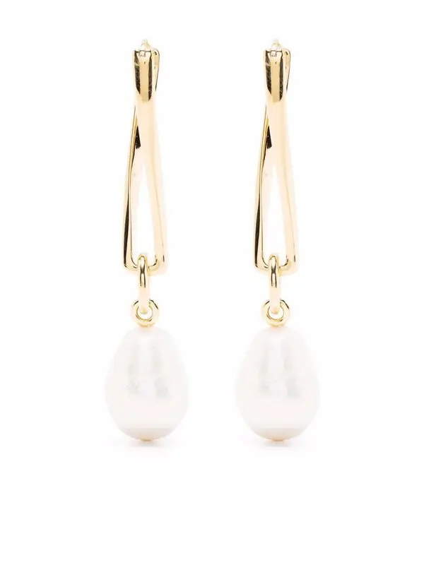 MISSOMA Baroque Pearl-twist Drop Earrings - Gold