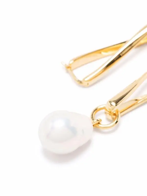 MISSOMA Baroque Pearl-twist Drop Earrings