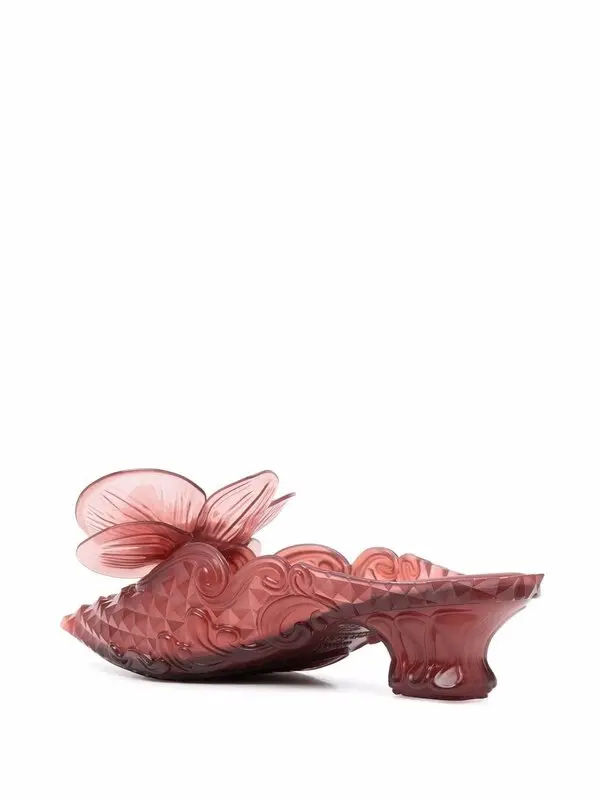Y/Project X Melissa Orchid Mules In Red - 79% Off | Editorialist