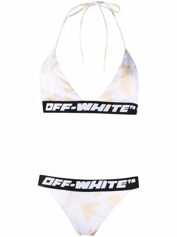 Off-White Arrows-motif Bikini - White