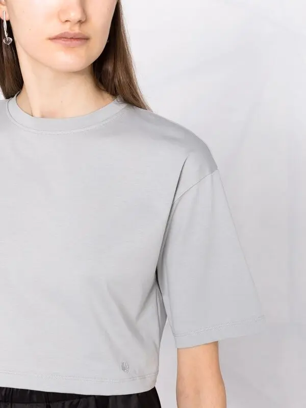Loulou De Saison Gupo Cropped T-shirt - Grey