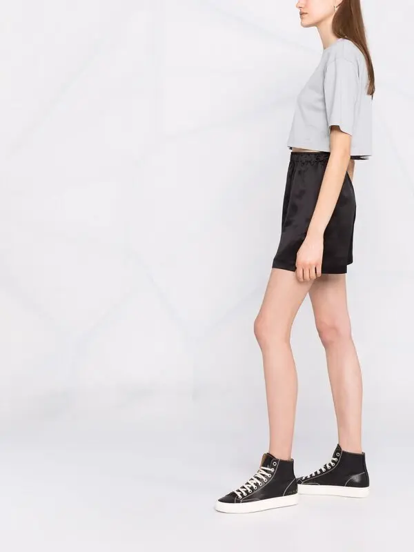 Loulou De Saison Gupo Cropped T-shirt - Grey