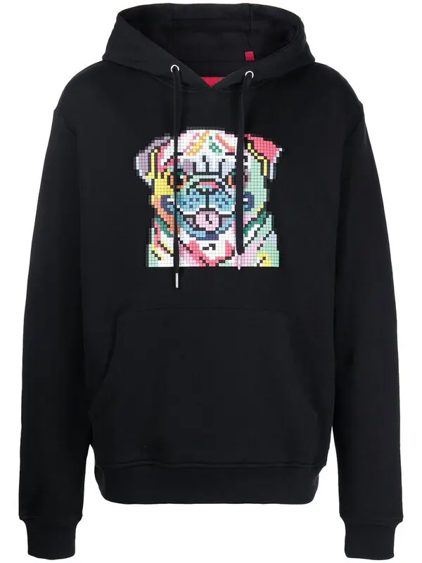 MOSTLY HEARD RARELY SEEN Rainbow Pug Pullover Hoodie