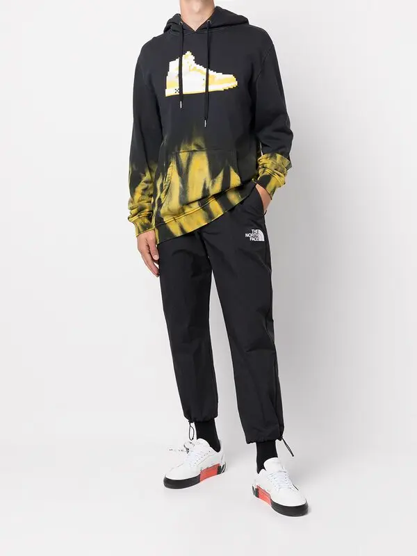 MOSTLY HEARD RARELY SEEN 8-BIT Canary Tie-dye Pullover Hoodie - Black