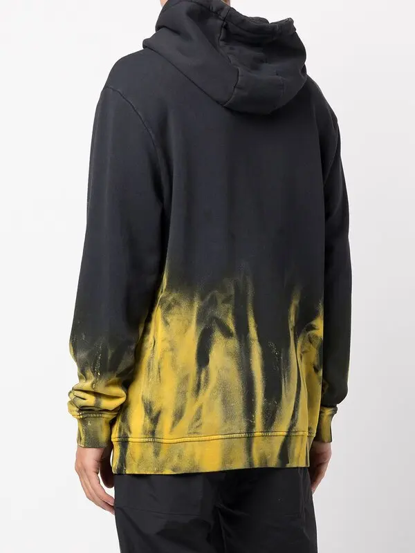 MOSTLY HEARD RARELY SEEN 8-BIT Canary Tie-dye Pullover Hoodie - Black