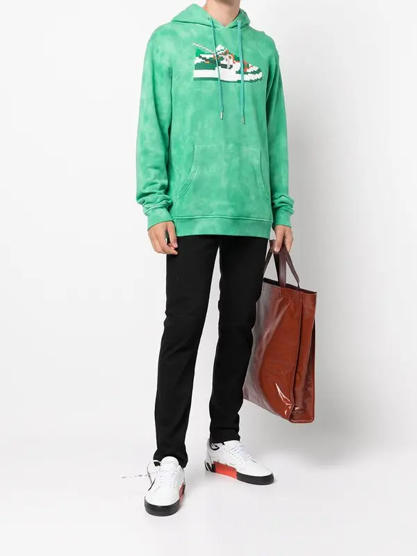 MOSTLY HEARD RARELY SEEN 8-BIT Dunk Tie-dye Pullover Hoodie - Green