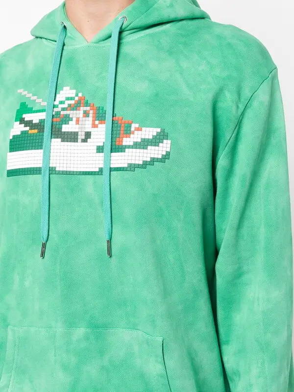 MOSTLY HEARD RARELY SEEN 8-BIT Dunk Tie-dye Pullover Hoodie - Green