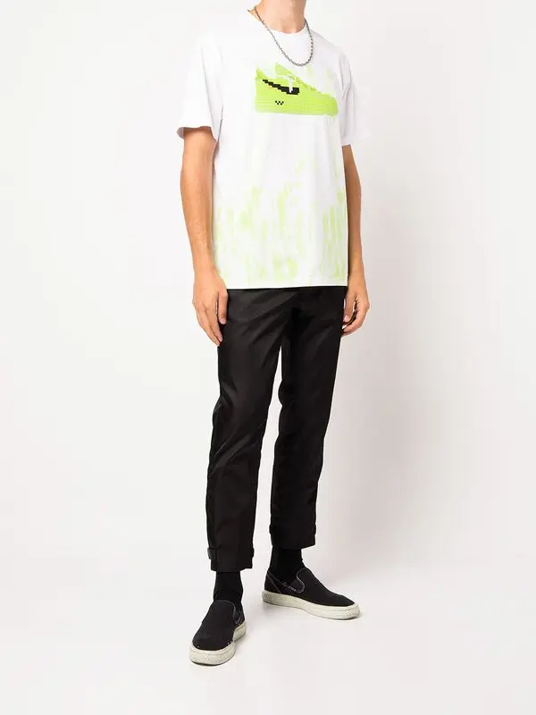 MOSTLY HEARD RARELY SEEN 8-BIT Dip-dye Volt Sneaker-print T-shirt