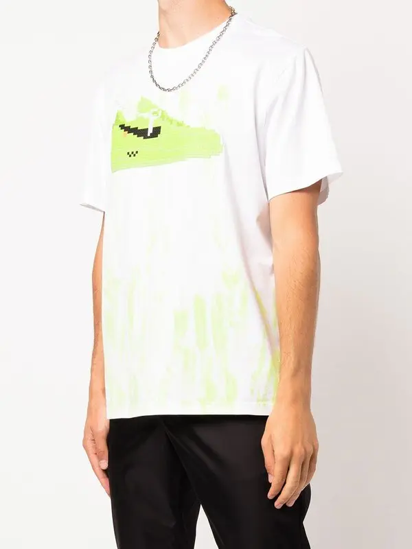 MOSTLY HEARD RARELY SEEN 8-BIT Dip-dye Volt Sneaker-print T-shirt