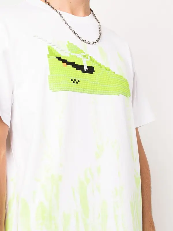 MOSTLY HEARD RARELY SEEN 8-BIT Dip-dye Volt Sneaker-print T-shirt