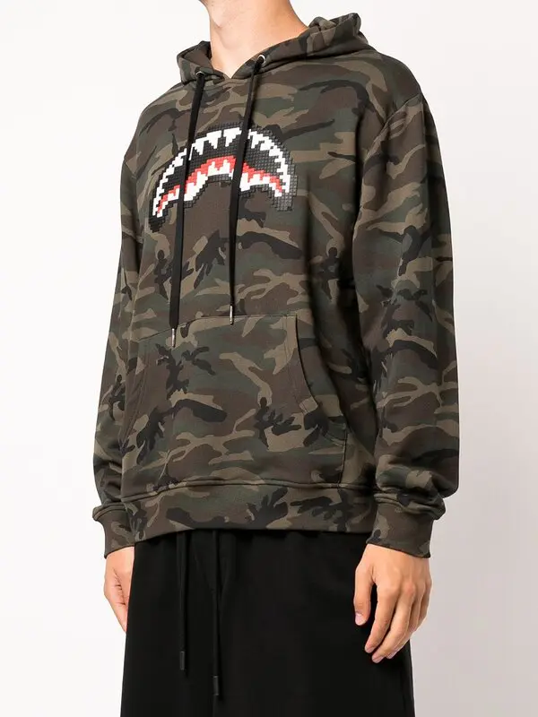 MOSTLY HEARD RARELY SEEN 8-BIT Shark Mouth Camouflage Hoodie
