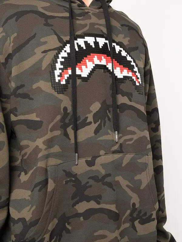 MOSTLY HEARD RARELY SEEN 8-BIT Shark Mouth Camouflage Hoodie