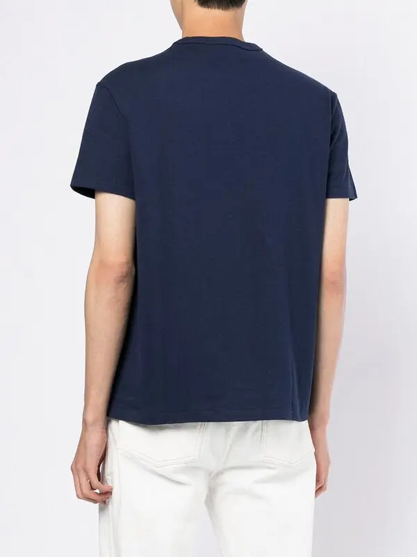 Polo Ralph Lauren Embroidered-logo Cotton T-shirt - Blue