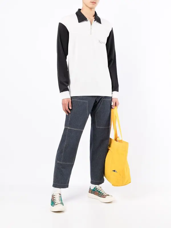 Visvim Logo-print Half-zip Sweatshirt