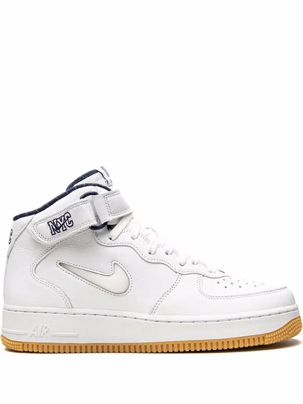 Nike Air Force 1 Mid Jewel Qs Nyc Yankees Sneakers