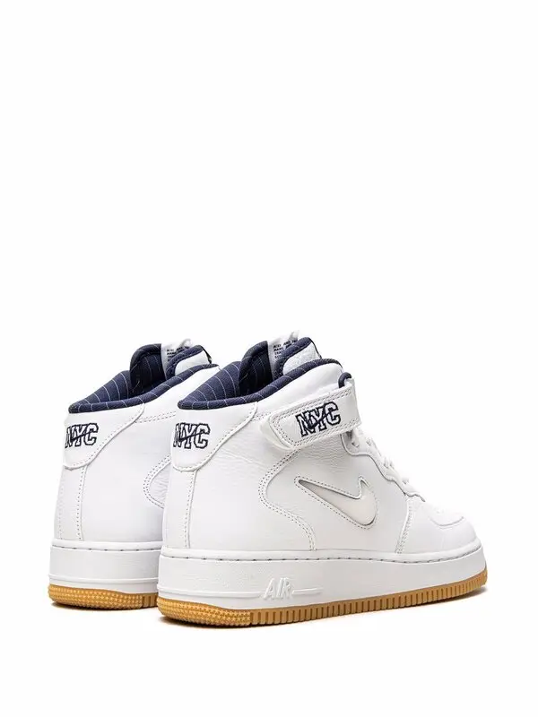 Nike Air Force 1 Mid Jewel Qs Nyc Yankees Sneakers