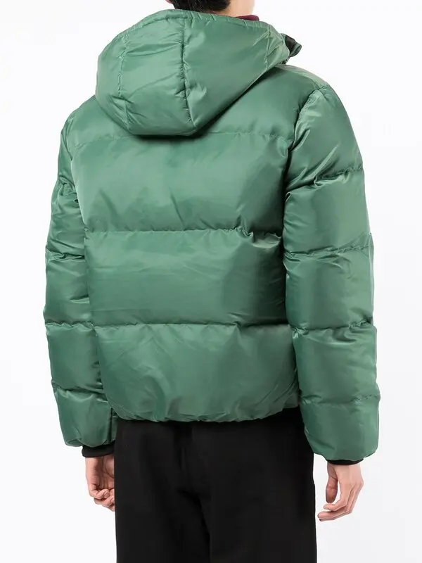 DAILY PAPER Logo-print Puffer Jacket - Green