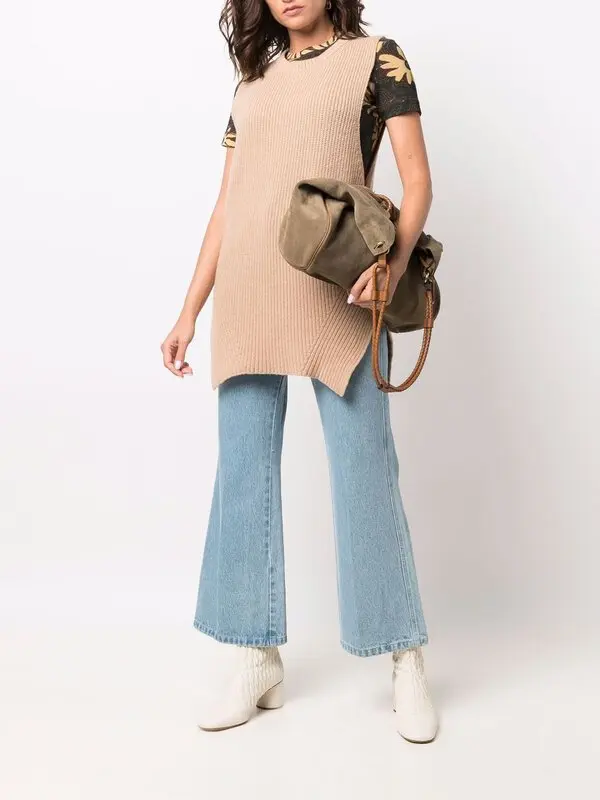 Nanushka Oversized Ribbed-knit Vest