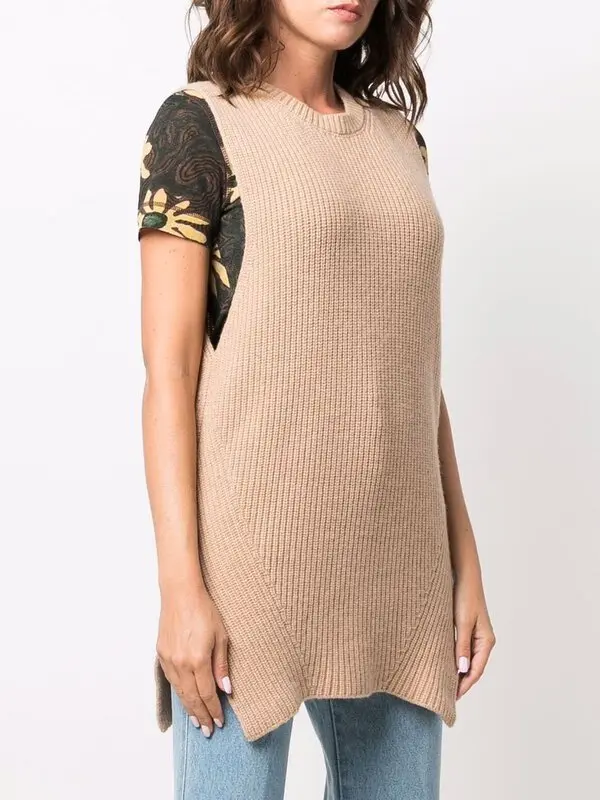 Nanushka Oversized Ribbed-knit Vest