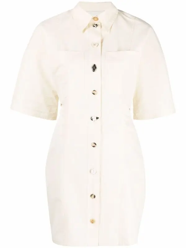 Nanushka Short-sleeve Shirt Dress
