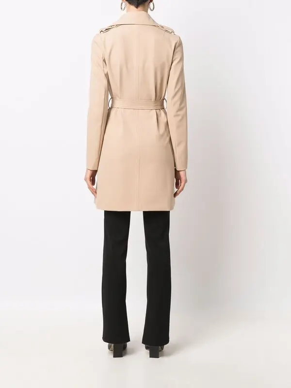 Patrizia Pepe Double-breasted Belted Trench Coat