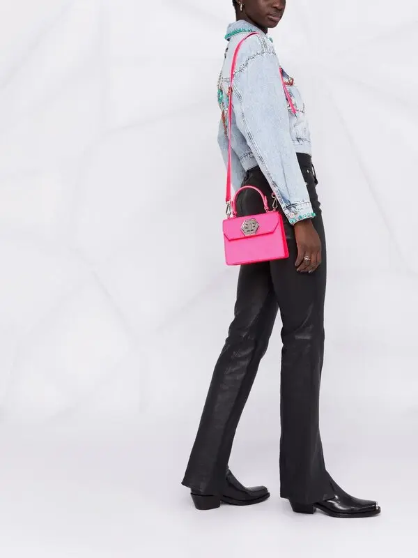 Philipp Plein Hexagon Logo-plaque Mini Top-handle Bag