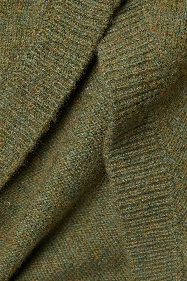 DEVEAUX Clara Merino Wool And Cashmere-blend Top And Cardigan Set