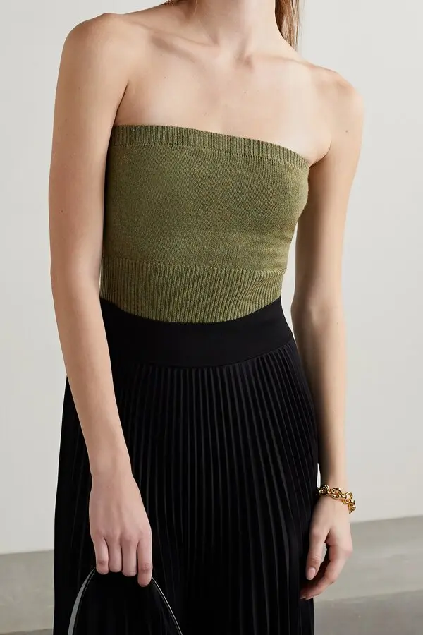 DEVEAUX Clara Merino Wool And Cashmere-blend Top And Cardigan Set