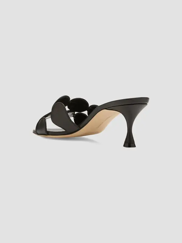 Manolo Blahnik Haribalmu 55mm Leather Mules - Black