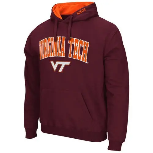 COLOSSEUM Virginia Tech Hokies Arch & Logo 3.0 Pullover Hoodie - Maroon