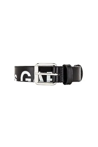 Comme Des GarçOns Huge Logo Belt - Black | Editorialist
