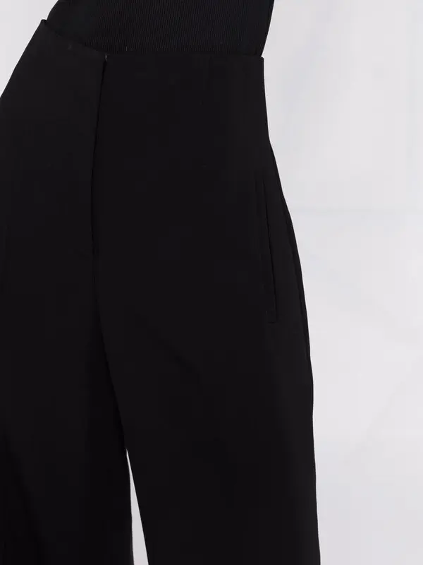 Alberta Ferretti High-waisted Straight-leg Trousers