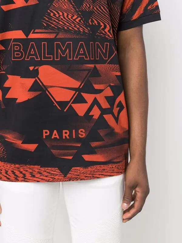 Balmain All-over Print T-shirt