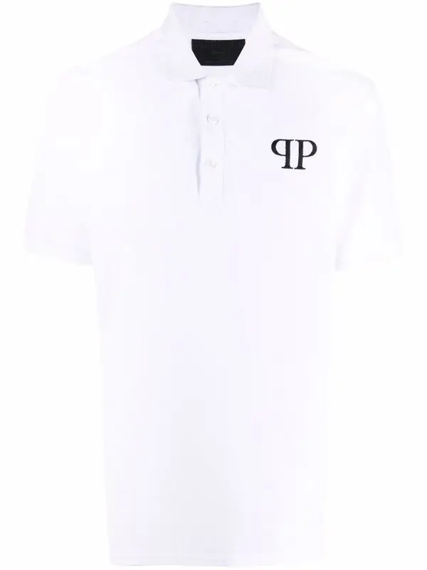 Philipp Plein Iconic Plein Polo Shirt - White