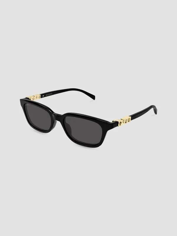 Gucci 53mm Rectangular Sunglasses - Black